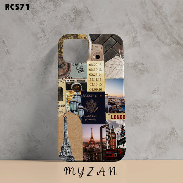RC571 - Travel Collage - Aesthetic Mobile Case – Myzan