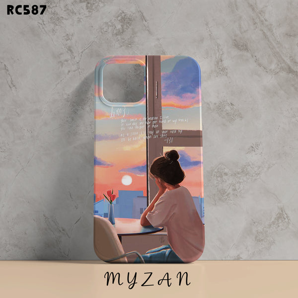 RC587 - Illustration Sunset - Aesthetic Mobile Case – Myzan
