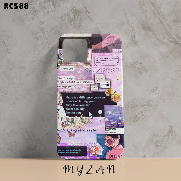 RC588 - Purple Collage - Aesthetic Mobile Case – Myzan